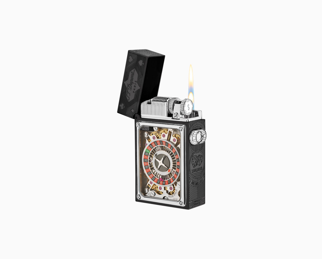 CASINO POCKET COMPLICATION LIGHTER BLACK PVD FINISH